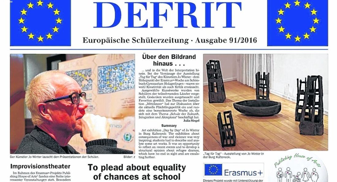 Sindelfingen/Holzgerlingen: Heute erscheint 91. Ausgabe von Defrit aus ... Sindelfingen/Holzgerlingen: Heute erscheint 91. Ausgabe von Defrit aus ...
